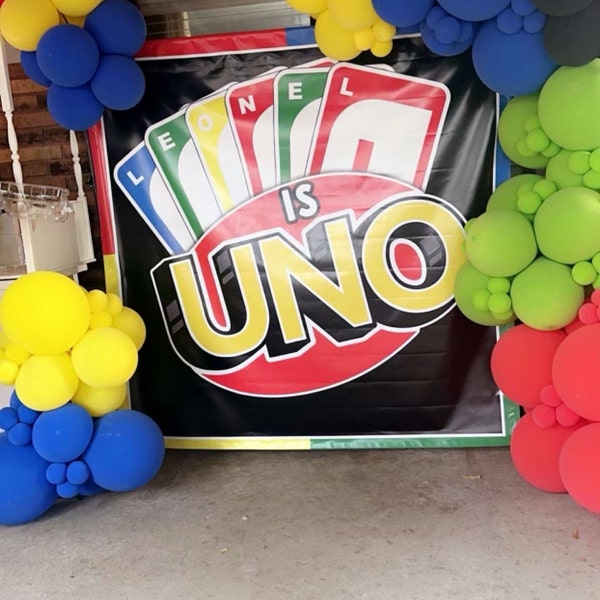 Backdrop Background Custom Step and Repeat Uno Card Game Birthday - Etsy
