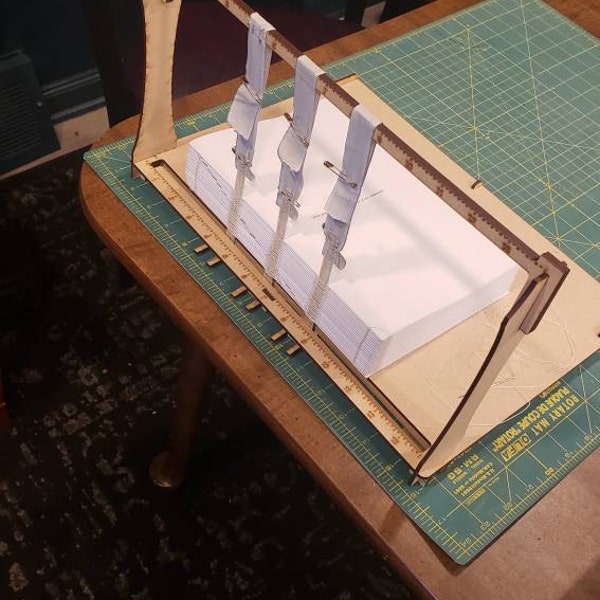 Bookbinding Cradle – Laser Cut Signature Punching Tool – Journal & Book Binding Aid - Etsy