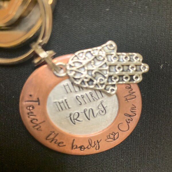 Personalized Hand Stamped Keychain. Massage Therapy. Holistic Healing ...