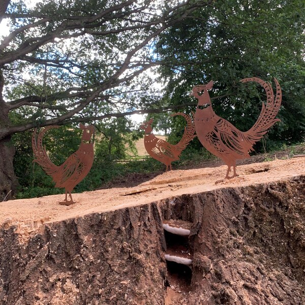 Metal Owl Fence Topper Garden Art Outdoor Ornaments Rusted Sculpture - Etsy