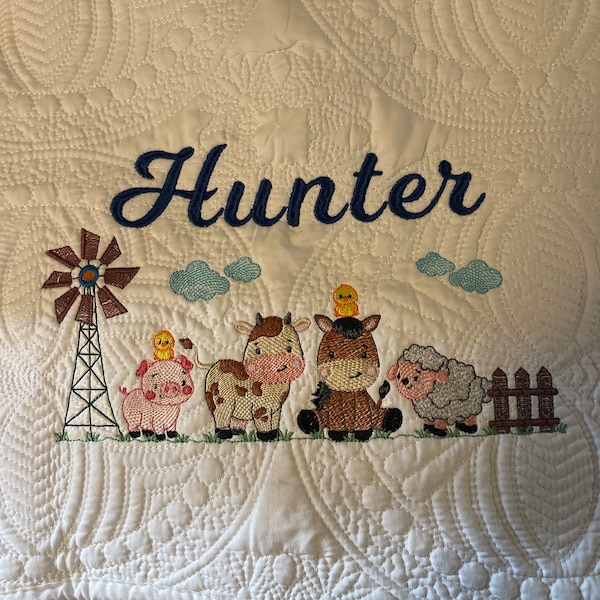 Farm Animals Embroidery Design - Cow Embroidery Designs Machine ...