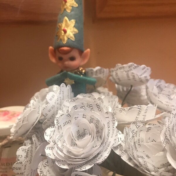 Vintage Anthropomorphic Pixie Bug Ornament Retro Flocked Beetle Boy ...