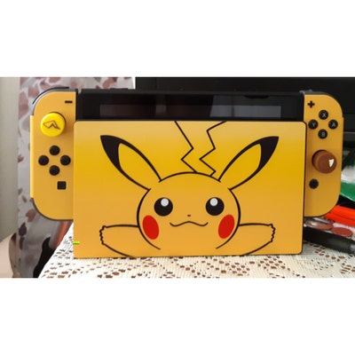 New Cute Pikachu Skin for the Nintendo Switch Gamer Console - Etsy