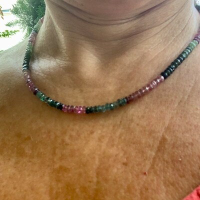 Natural Columbian Emerald Necklacegenuine Ruby - Etsy