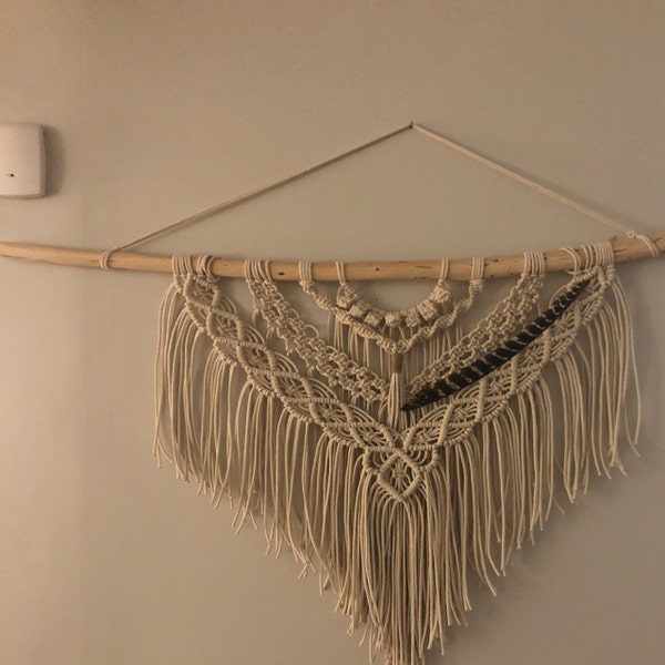 DIY LAYERED MACRAME Wall Hanging Pattern, Macrame Photo Tutorial, Learn ...