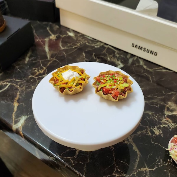 1:6 Scale Set of 2 Miniverse Scale Taco Shell Bowls - Etsy