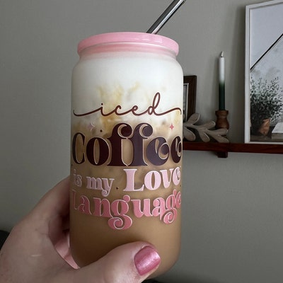 True Crime Iced Coffee Glass, True Crime Lover Glass, Iced Coffee Glass ...