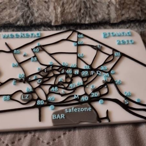 Groundzero Airsoft Map - National Airsoft Event - 3D Printed GREEN ...