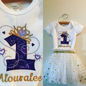 Princess Tiara Pearls 1 Applique Machine Embroidery Design Birthday ...