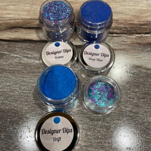 Deep Blue Dip Powder, Dip Powder for Nails, Nail Dip Powder, Dip Nail ...
