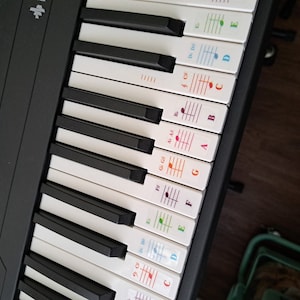 Piano and Keyboard Note Chart for 88 Keys, Use Behind the Keys, Ideal ...