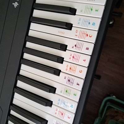 Piano and Keyboard Note Chart for 88 Keys, Use Behind the Keys, Ideal ...