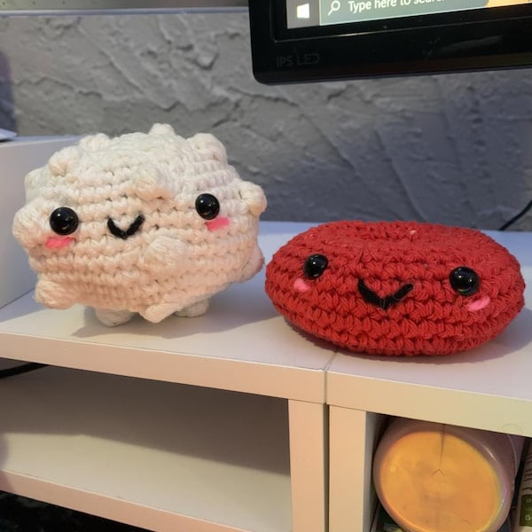 Blood Cells Crochet PATTERN ONLY! PDF Download Knotmonsters Amigurumi ...