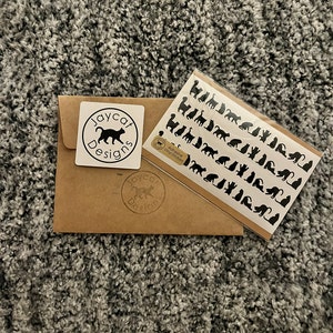 Cat Decals, Cat Laptop Decals, Tiny Black Cat Stickers, Small Cat ...