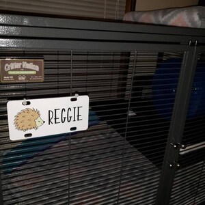 Personalized Hedgehog Name Plate / Hedgehog Sign / Cage | Etsy