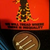 We Will Tread Where There is Inequality - PVC Patch With Hook and Loop ...