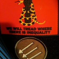 We Will Tread Where There is Inequality PVC Patch With Hook and Loop ...