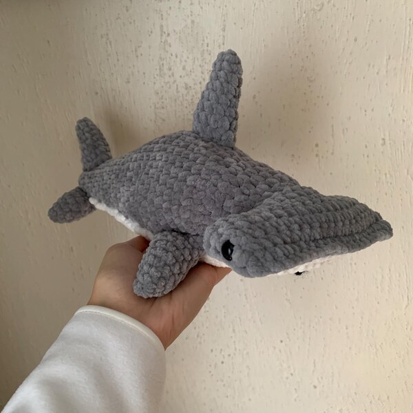 PATTERN: Plush Hector the Hammerhead Shark Pattern Amigurumi Hammerhead ...