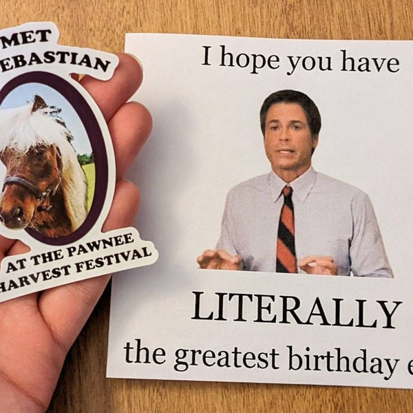 Parks and Rec Recreation Lil Li'l Little Sebastian Pawnee Sticker 3 ...