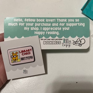 Library Card Pin Bookworm Enamel Pin Bookish Pin Gifts for Readers ...