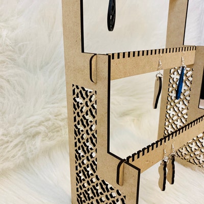 Earring Display Stand SVG, 3-tier Organizer INSTANT Digital Download - Etsy