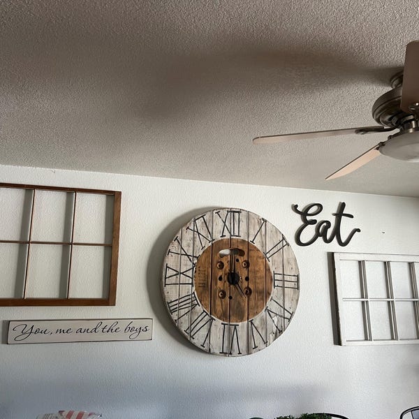You Me and the Boys Wooden Sign - Farmhouse Décor - White Sign - Fixer ...