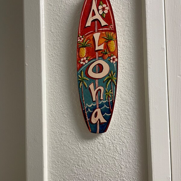 Vintage Surf Shack Sign Hawaii Surf Art Tropical Beach Vintage Wood ...