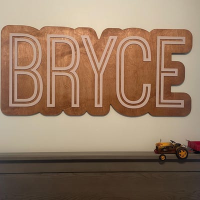 Small Name Sign, Nursery Name Sign, Wood Cutout Name Sign, Small ...