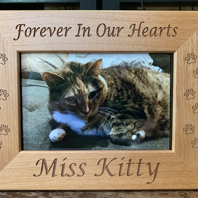 Cat Memorial Frame, Pet Loss Gifts, Cat Picture Frame, Picture Frames ...