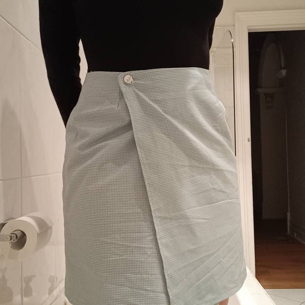 Womens Wrap Skirt Sewing Pattern|7sizes 4-16 |mini Skirt Pattern|pdf ...