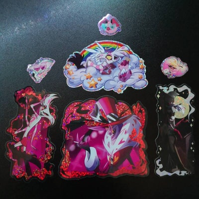 Hazbin Hotel Charlie and Vaggie Stickers 6 Designs - Etsy