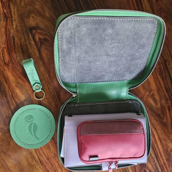 Navy Blue Leather Desk Mat, Protective Leather Pad, Personalized Table ...