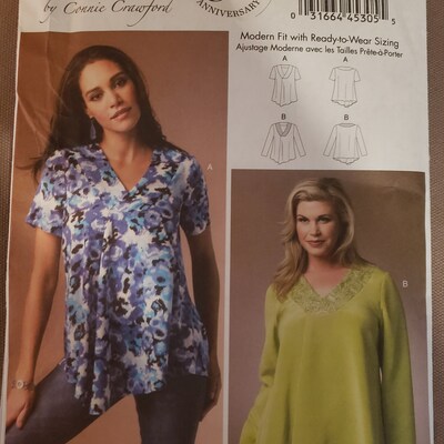 B6178 Misses Pleated Culottes Tops Sizes 14-22 Butterick Sewing Pattern ...