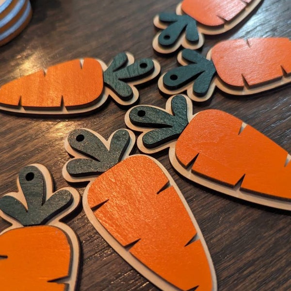 Carrot Tag Svg, Carrot Basket Tag Svg, Easter Name Tags Laser File ...