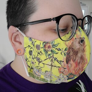 Midsommar Festival Folk Art Cotton Face Mask | Etsy