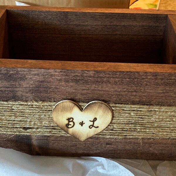 Wedding Card Box, Rustic Card Box, Card Box, Wood Card Holder, Rustic ...