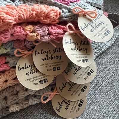 Custom Tags, Round Tags, Printed Tags, Personalized Tags, Custom Hang ...