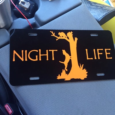 Coon Hunting License Plate - Etsy