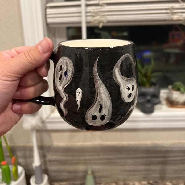 Ghost Mug - Halloween Gift, Cute Coffee Cup, Haunted Mug - Etsy