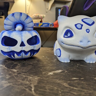 Halloween Pumpkin Bulbasaur With Light - Etsy