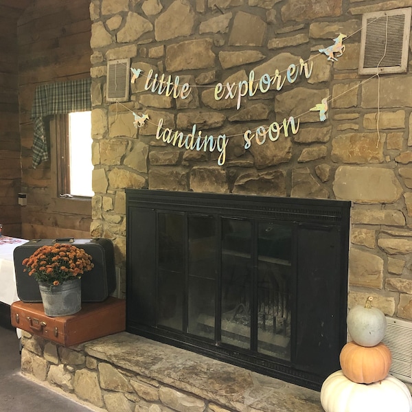 Little Explorer Landing Soon Banner, Maps Banner,photo Booth,banner for ...