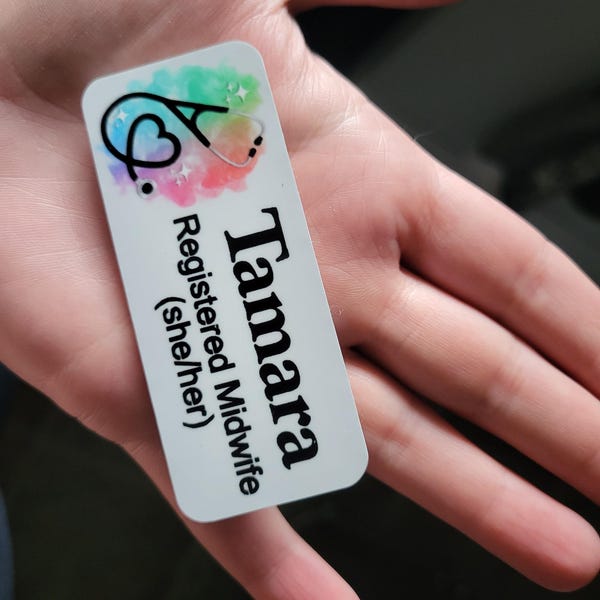 Vet Tech Name Tag, Magnetic Name Badge, Personalized Custom ID Tag for ...