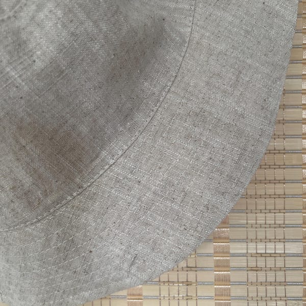 Bucket Hat Unisex Made of Natural Linen and Cotton, Summer Women's Hat ...