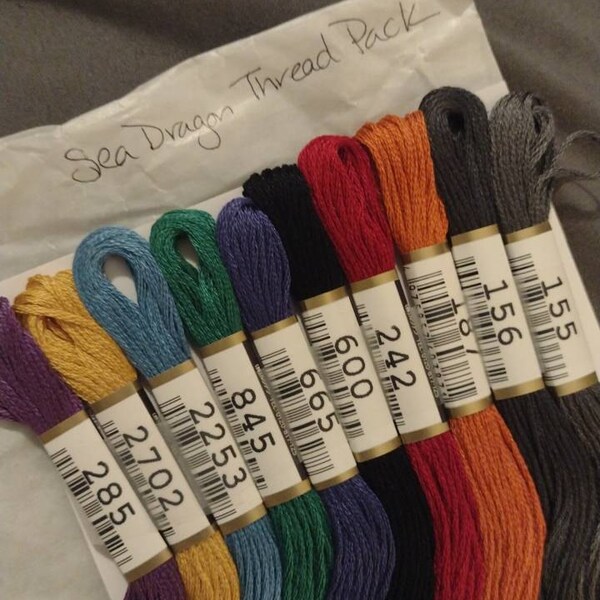 Set of 10 Acrylic Embroidery Floss Bobbin - Etsy