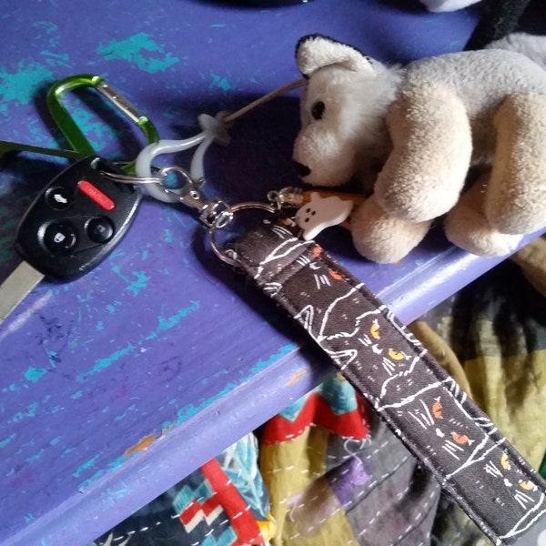 Halloween Wristlet Keychain Tassels Lobster Claw Clipper Spooky ...