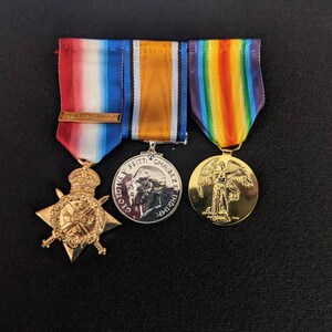 Replacement Military Medal MM Ribbon, Full Size Medal, Toye Kenning and ...