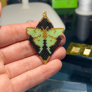 Brick Stitch Bee Gnome Earring Pattern Seed Bead Bee Kind Earrings Pattern Beaded Fringe Pattern ...