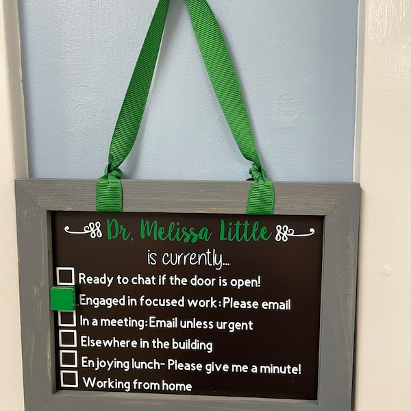 Office Message Board Sign,unavailable Sign,not Here Door Sign,i'm ...