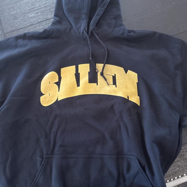 Salem Collegiate Green Logo Grey Gray Hoodie - S4LEM Witch House - Etsy