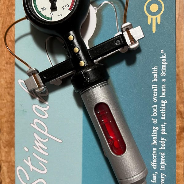 Fan-art Replica Stimpak for Cosplay Props From Game Syringe Stimulator ...